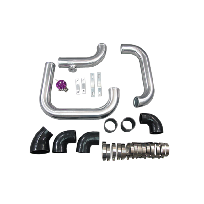 Front Mount Intercooler Pipe Tube Kit with BOV For Camaro LS1 Single Turbo